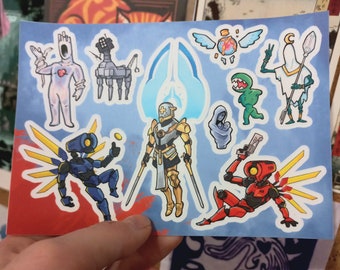 ULTRAKILL Character Stickers V1, V2, Ferryman, Gabriel, Earthmover - Etsy