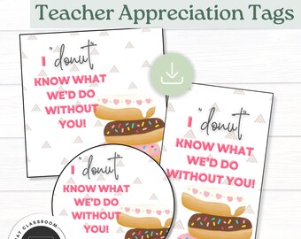 Teacher Appreciation Tag Teacher Gift Tag Pretzel - Etsy