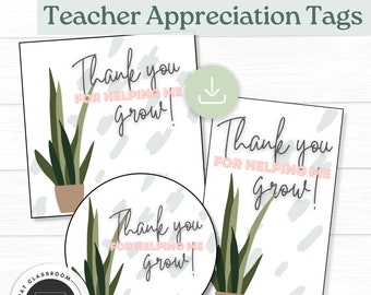Teacher Appreciation Gift Tags Teacher Appreciation Week Favor Tags ...