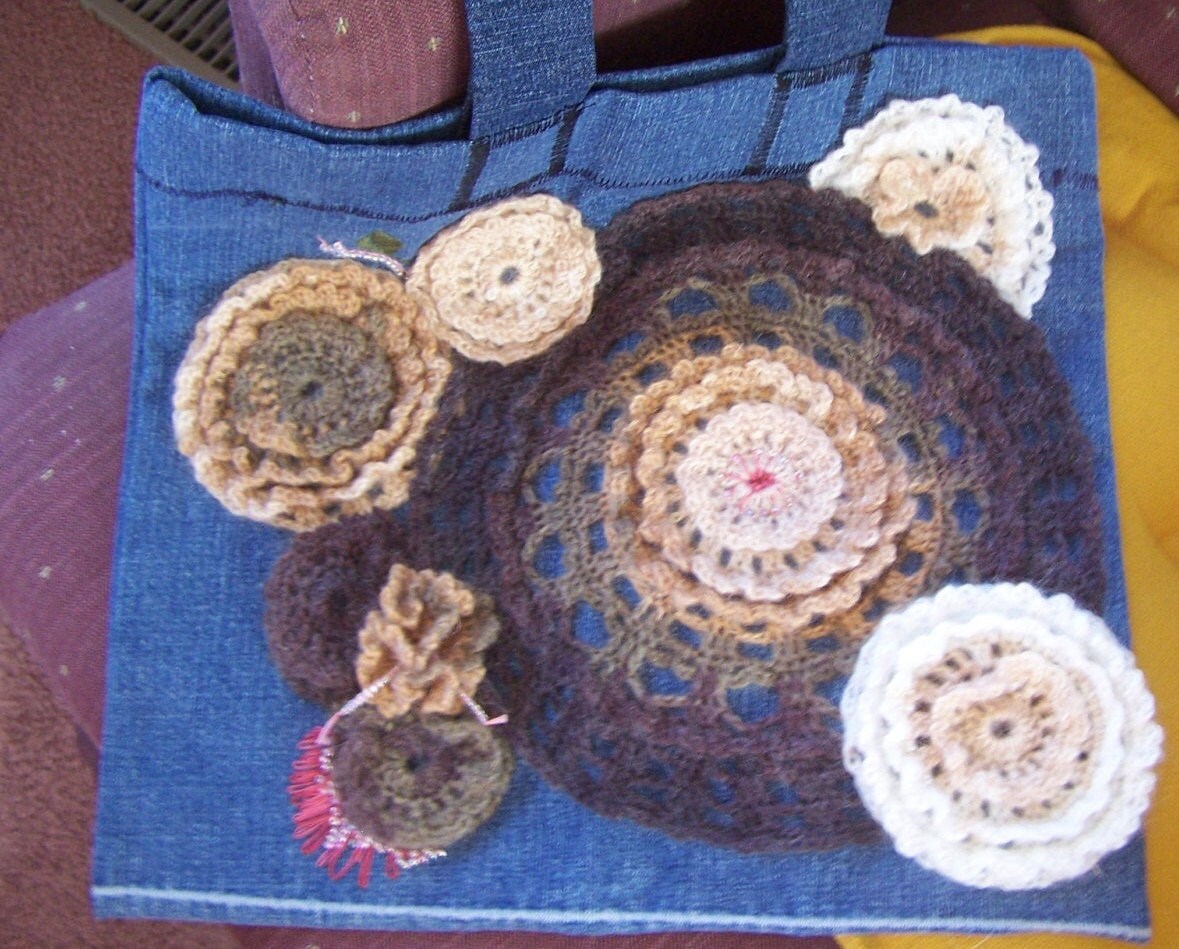 CROCHET PATTERN DIGITAL Freeform Crochet Motifs, 9 Versions and Sizes ...