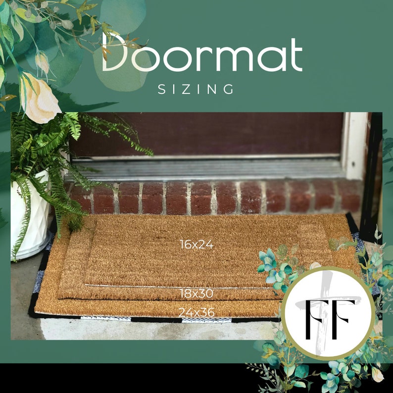 Personalized Football Logo Coir Doormat Handpainted Doormat Welcome Mat ...