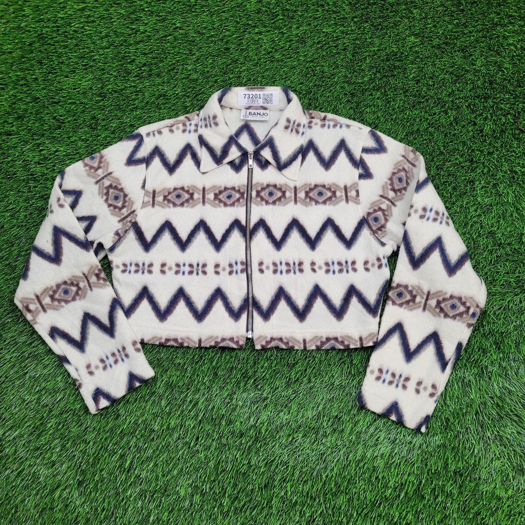 Vintage 80s Native-american Crop Jacket Womens S/M 18x17 USA Made - Etsy