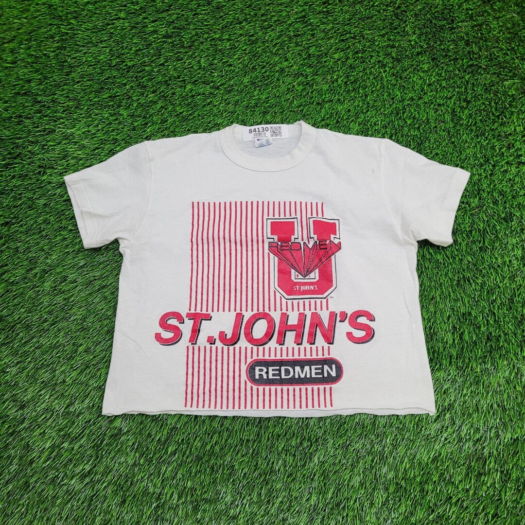 Vintage 80 St-johns Redmen Shirt Womens S 18x17 Cropped USA - Etsy