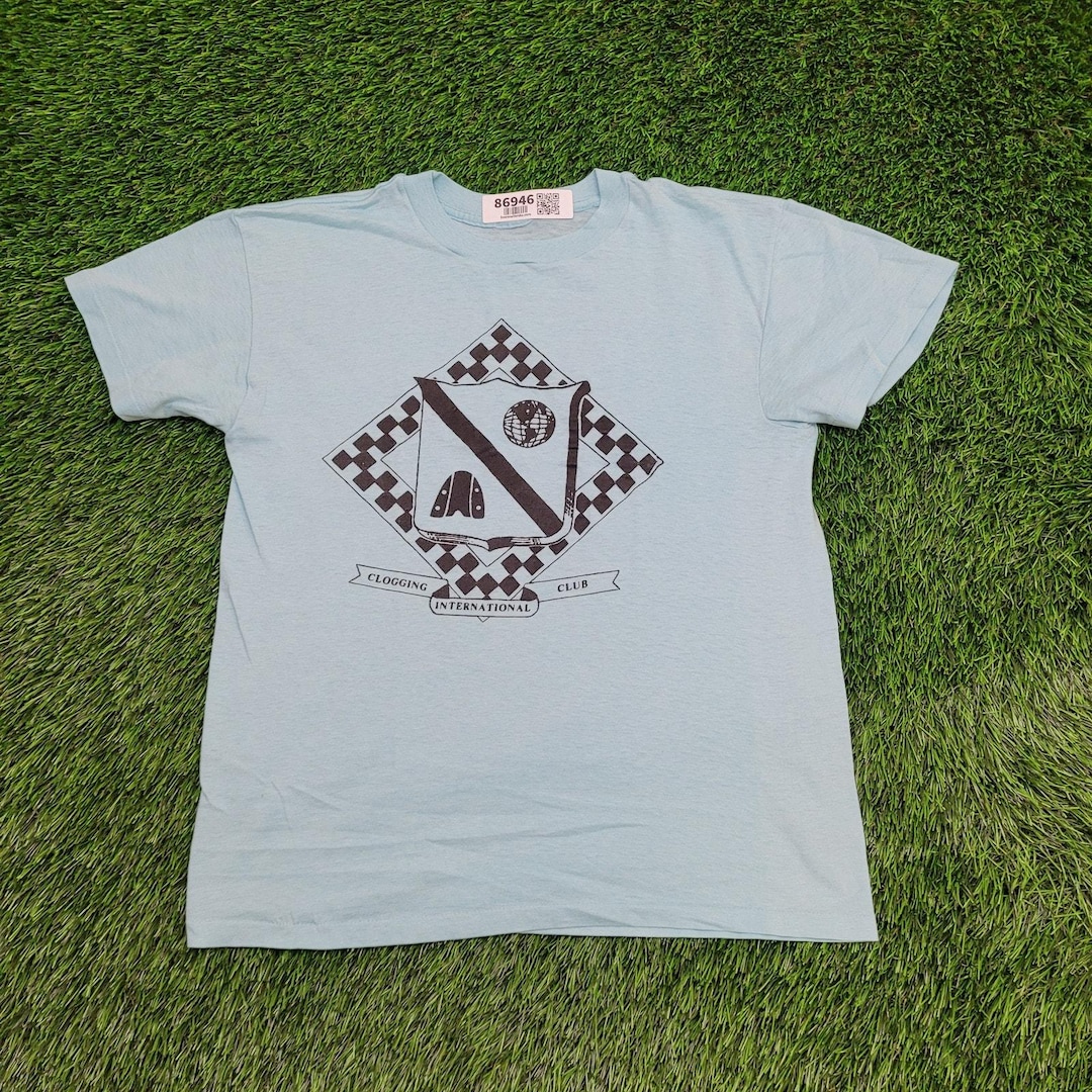 Vintage 80s Clogging-international-club Shirt Womens S 18x22 Blue - Etsy