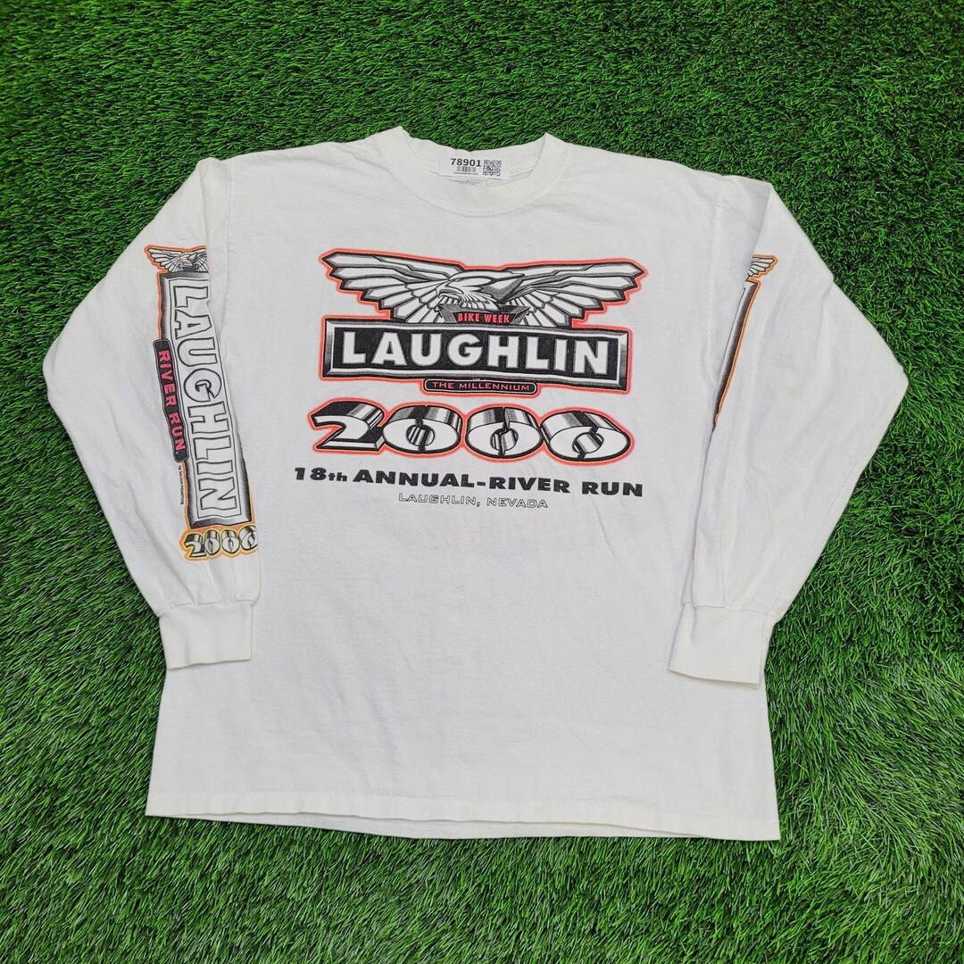 Vintage 2000 Laughlin River Run Bike Week Shirt Large 22x26 - Etsy