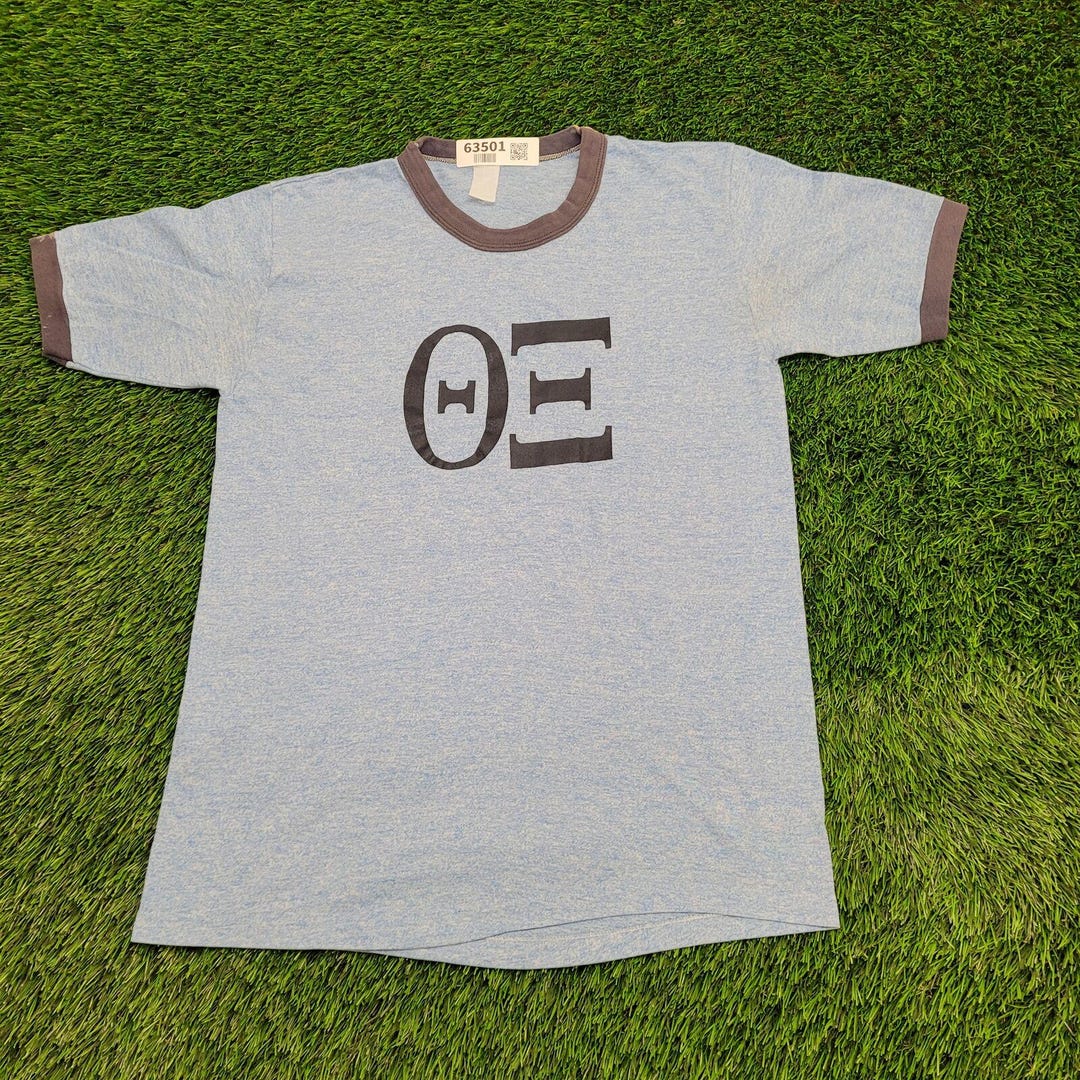 Vintage 80s Theta-xi Fraternity College Shirt Small 19x27 - Etsy