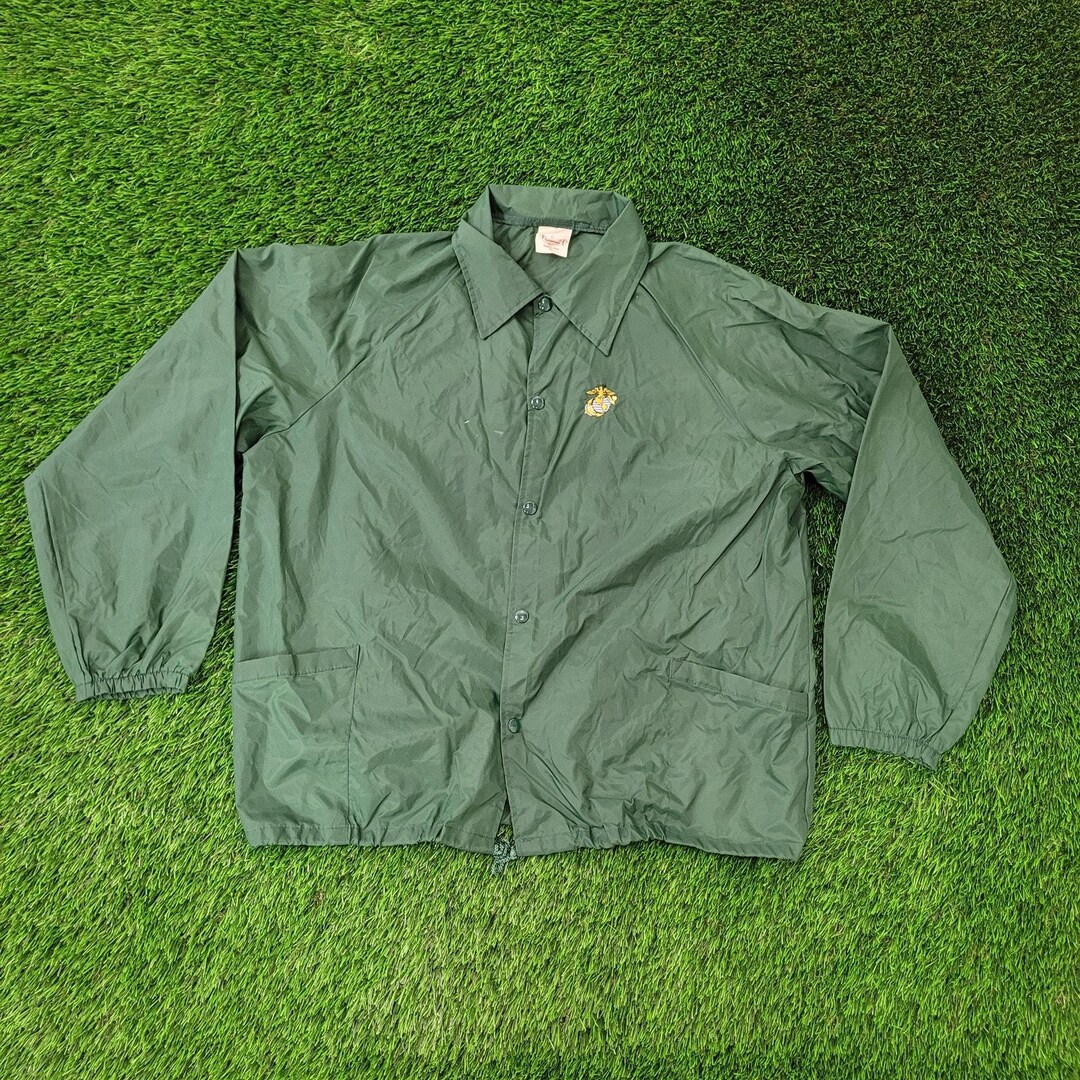 Vintage 80s USMC Marines Coach Jacket XL 25x27 Baggy USA - Etsy
