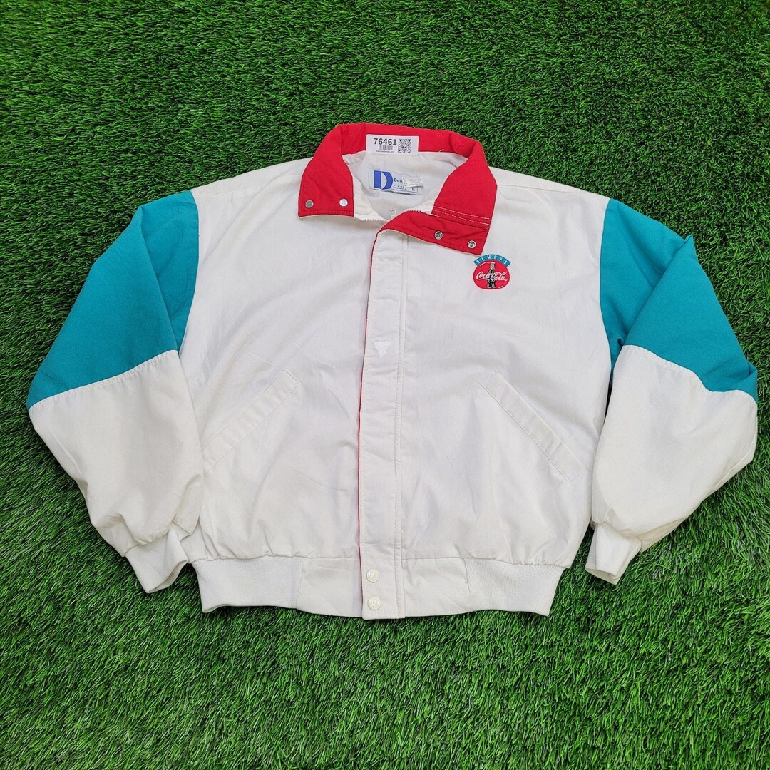 Vintage 80s Coca-cola Jacket L/XL 25x26 Dunbrooke Baggy USA - Etsy