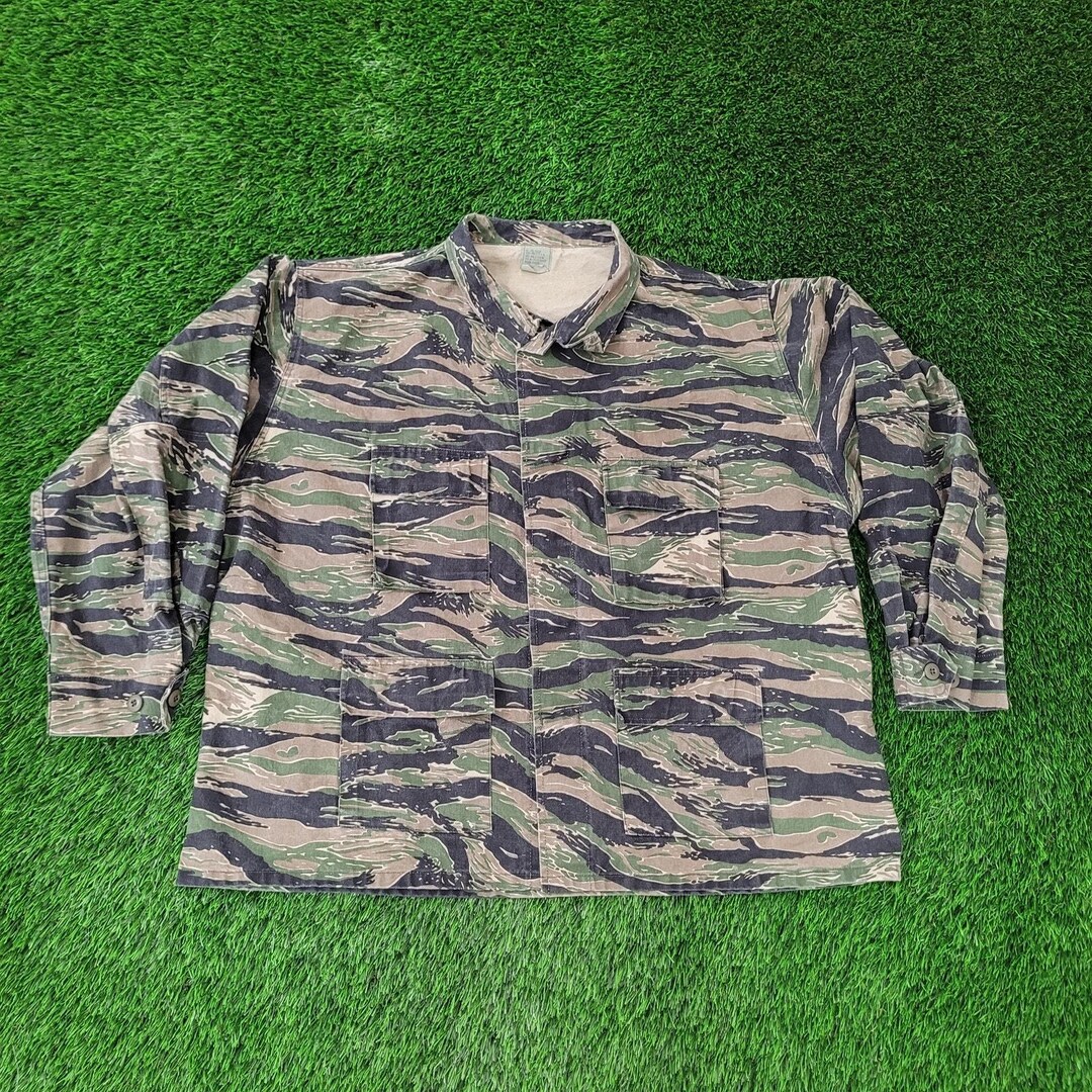 Vintage Military Tiger Camo Jacket 2XL/3XL 29x30 Green Baggy - Etsy