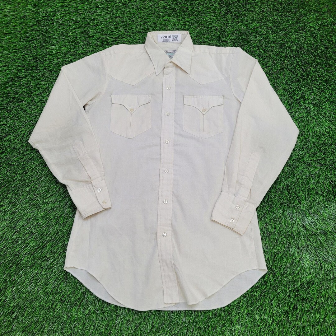 Vintage 80s H-bar-c Shirt S/M 15.5 20x32 Shirttail USA - Etsy