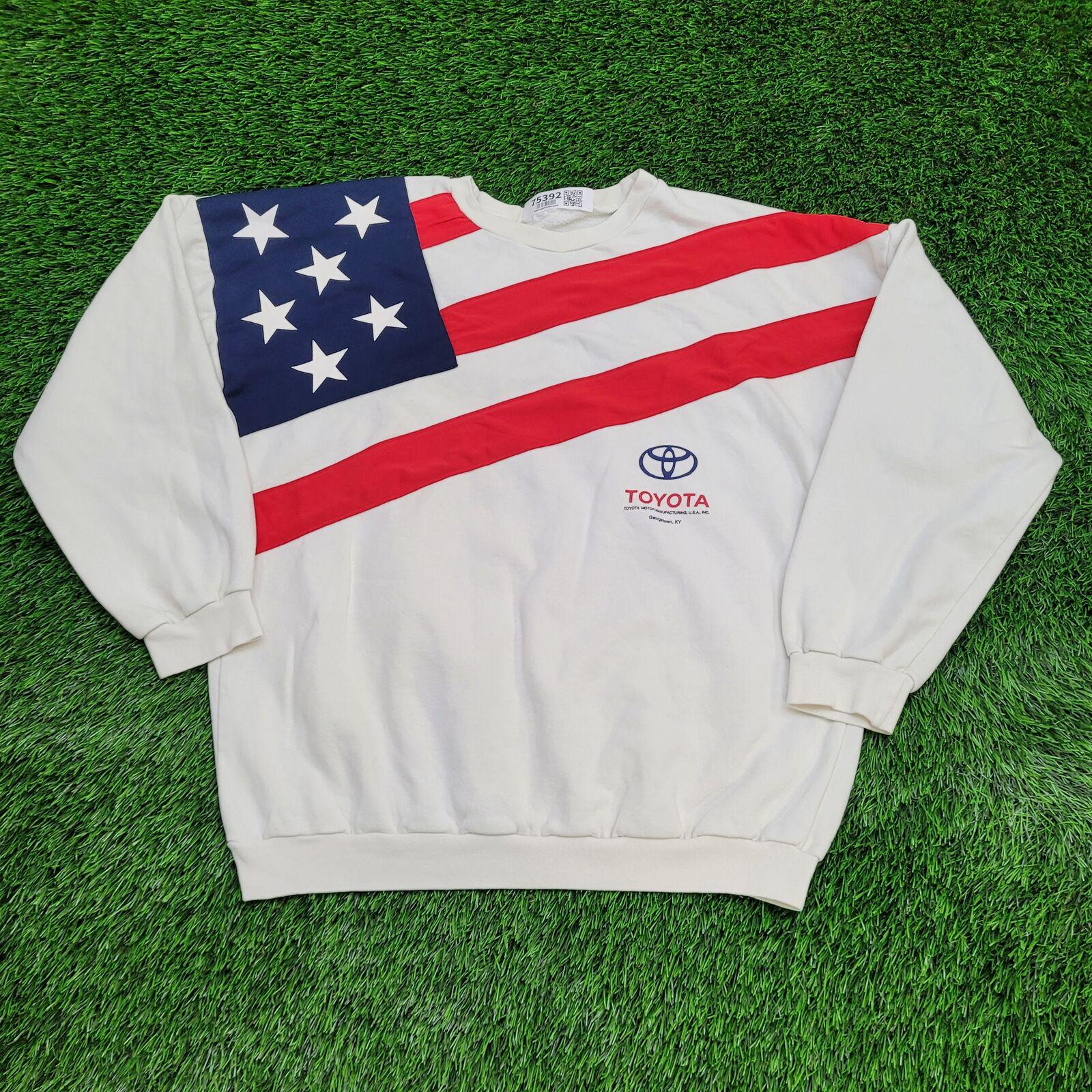 Vintage Toyota Sweatshirt XL 23x25 White Georgetown - Etsy