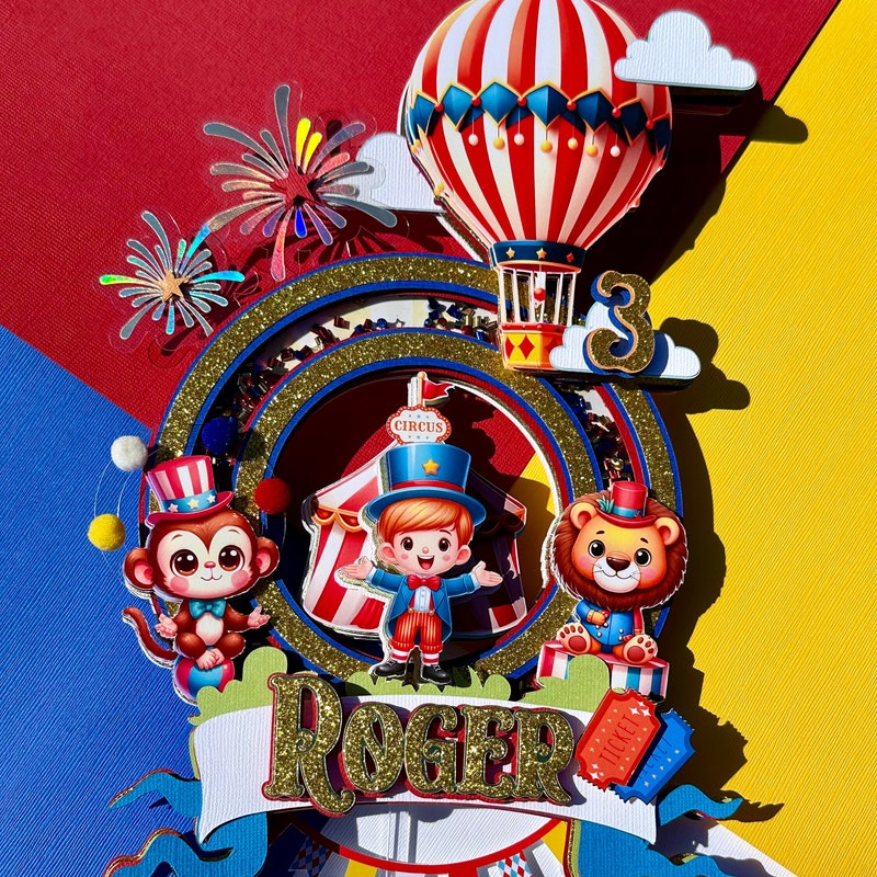 Circus Cake Topper - Etsy
