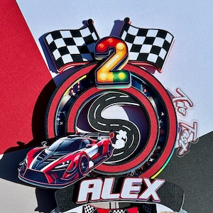 Race Car Cake Topper Two Fast Topper Fast One Need Four Speed Two Fast ...