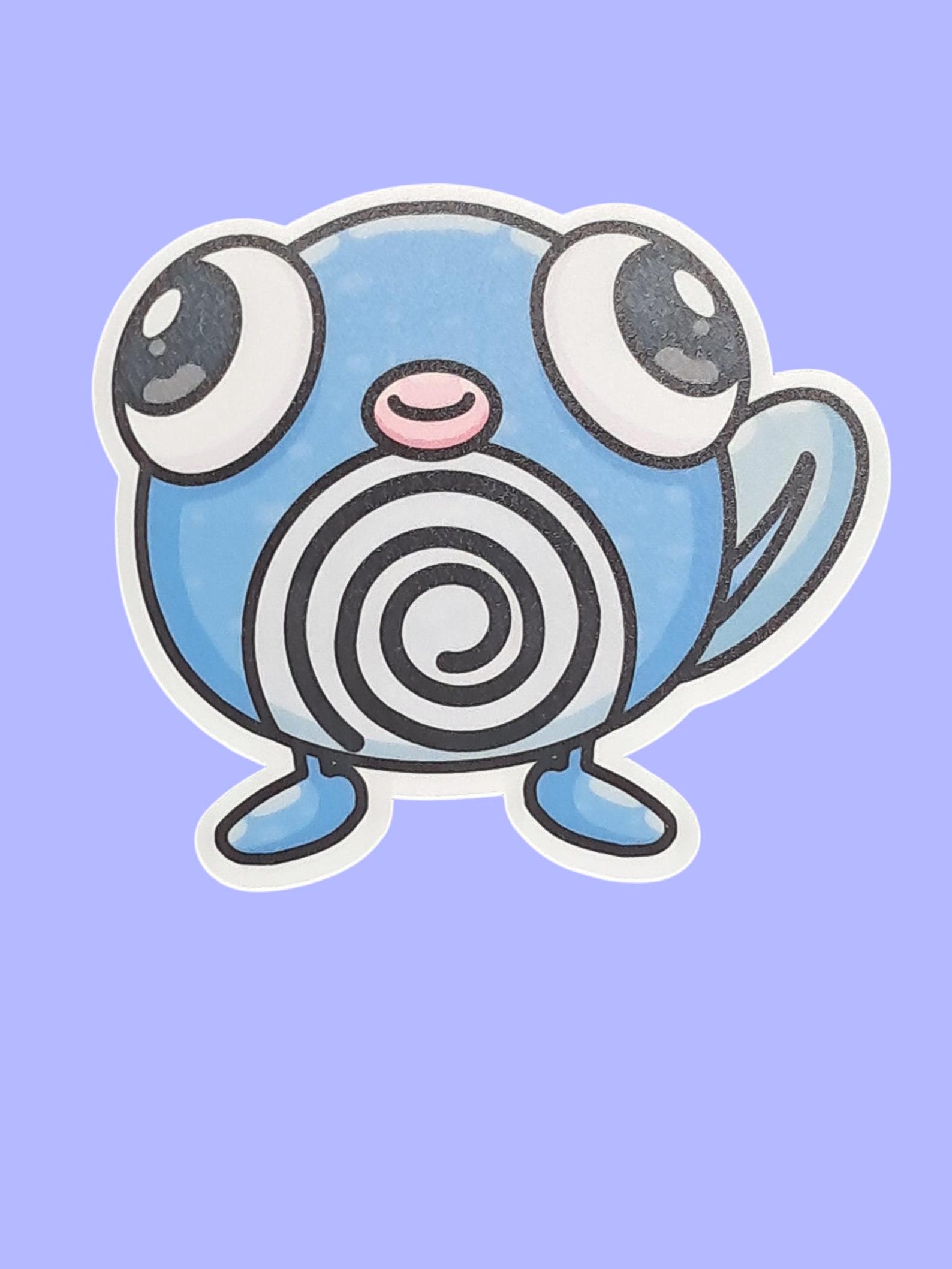 Bug-eyed Poliwag Sticker - Water-resistant Vinyl by BNTY - Etsy