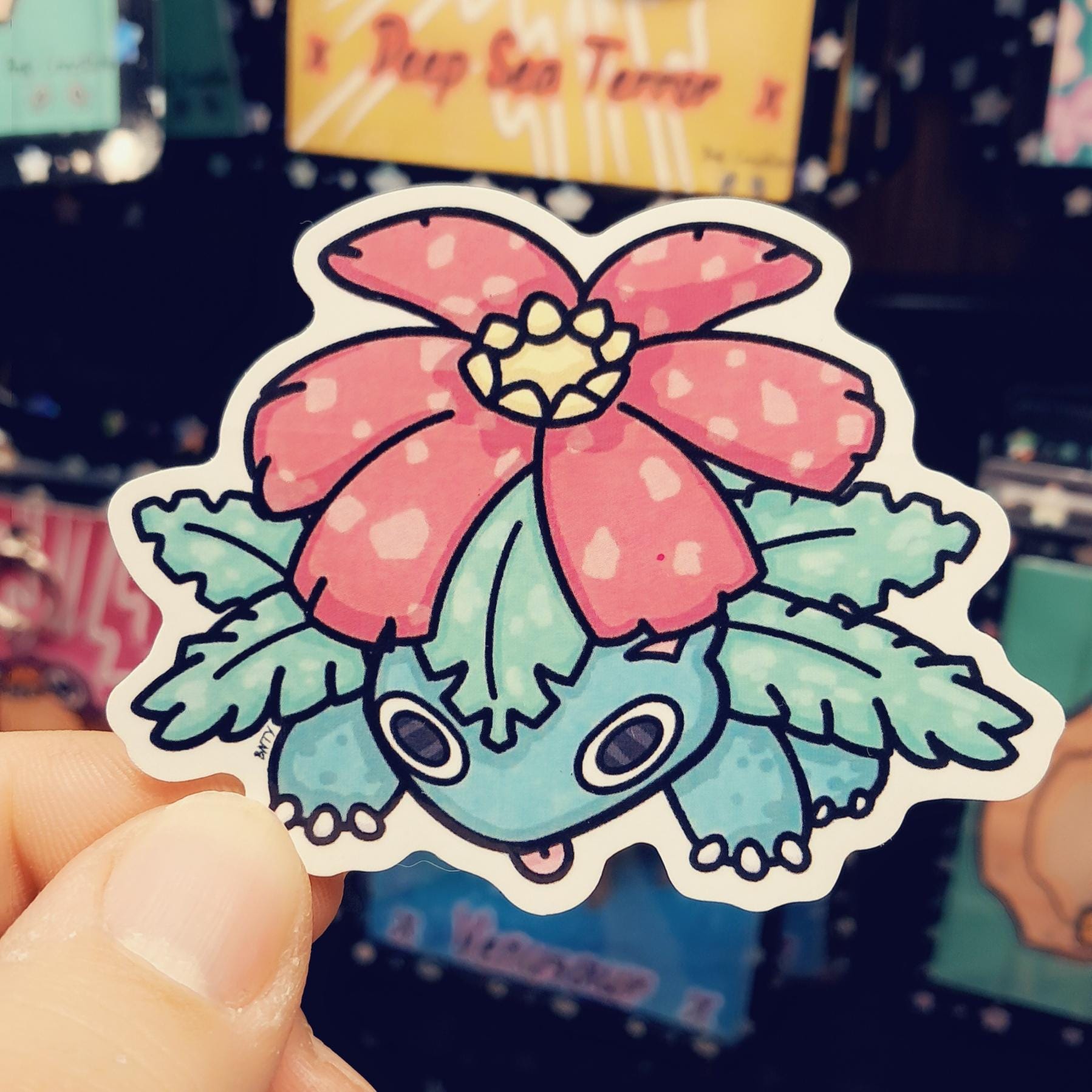 Derpy Venusaur Glossy Sticker - Water-resistant Vinyl by BNTY - Etsy