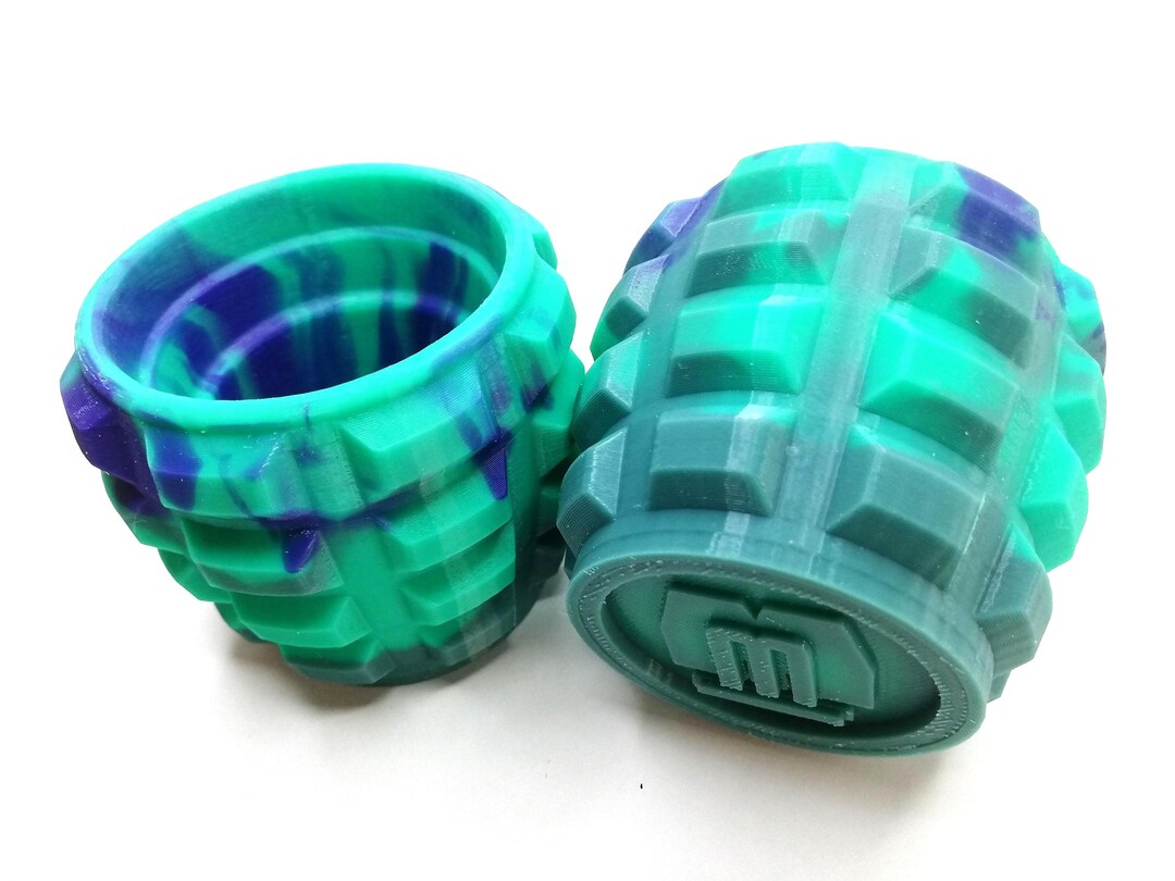 2 X Dark Green, Green and Purple Grenade Silicone Shot Glasses - Etsy