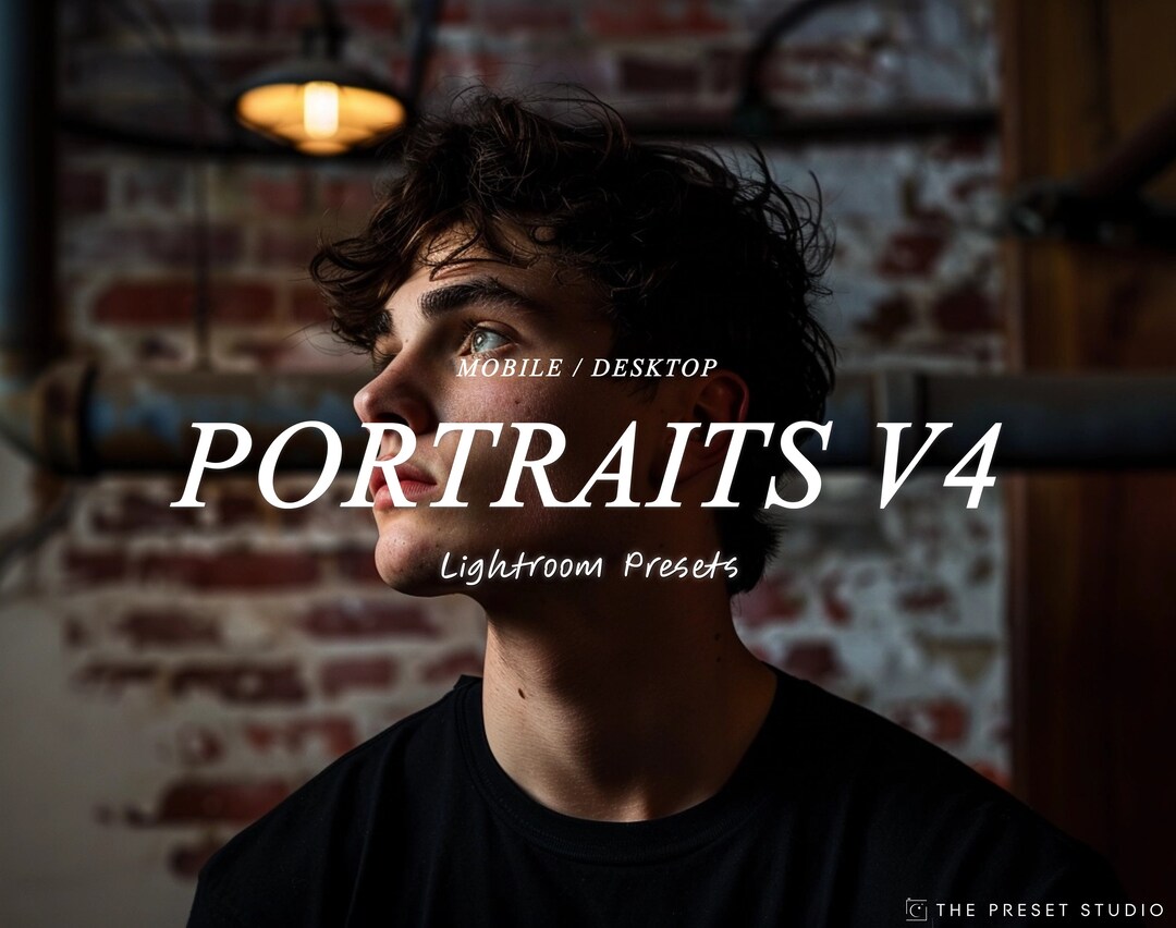 MALE PORTRAIT Lightroom Presets, Perfect Skin, Glow Presets, Studio ...