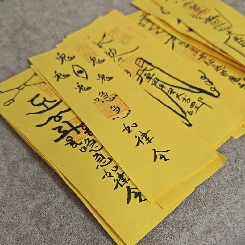 Anti Evil Taoist Talisman Amulet Fulu Bujeok Ofuda| Repel Evil Spirit ...