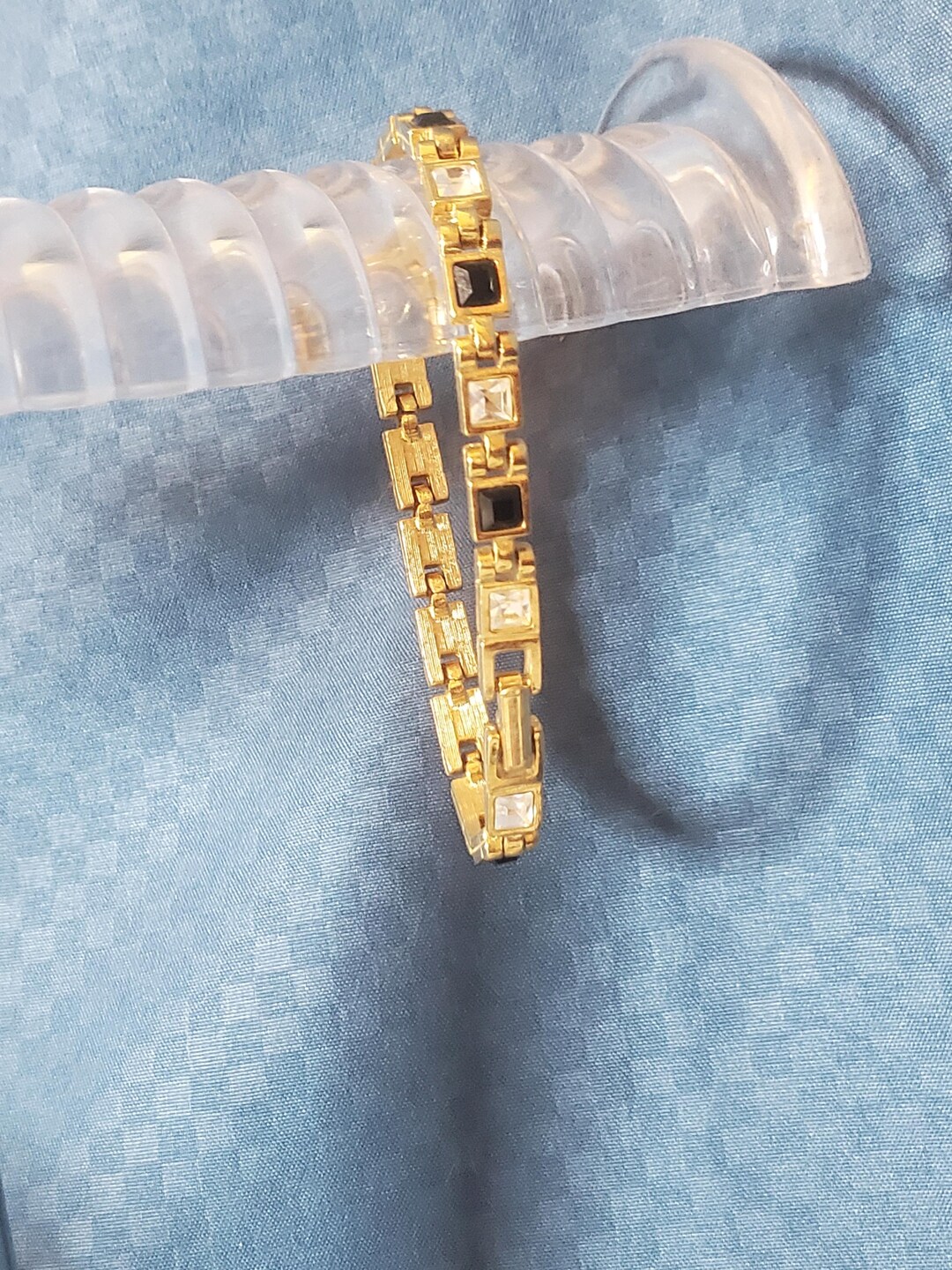 Signed LR 18k Gold Tennis Bracelet lot 222 - Etsy