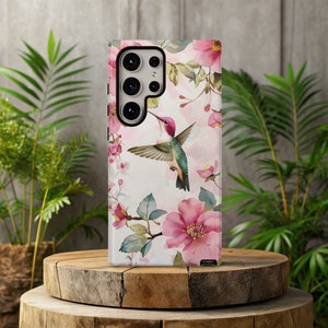 FLORAL HUMMINGBIRD Phone Case for Samsung Galaxy S24 S23 S22 S21 S20 ...