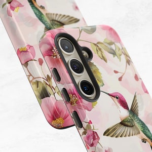 FLORAL HUMMINGBIRD Phone Case for Samsung Galaxy S24 S23 S22 S21 S20 ...