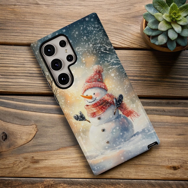 WINTER SNOWMAN Phone Case for Samsung Galaxy S26 S25 S24 S23 S22 S21 ...