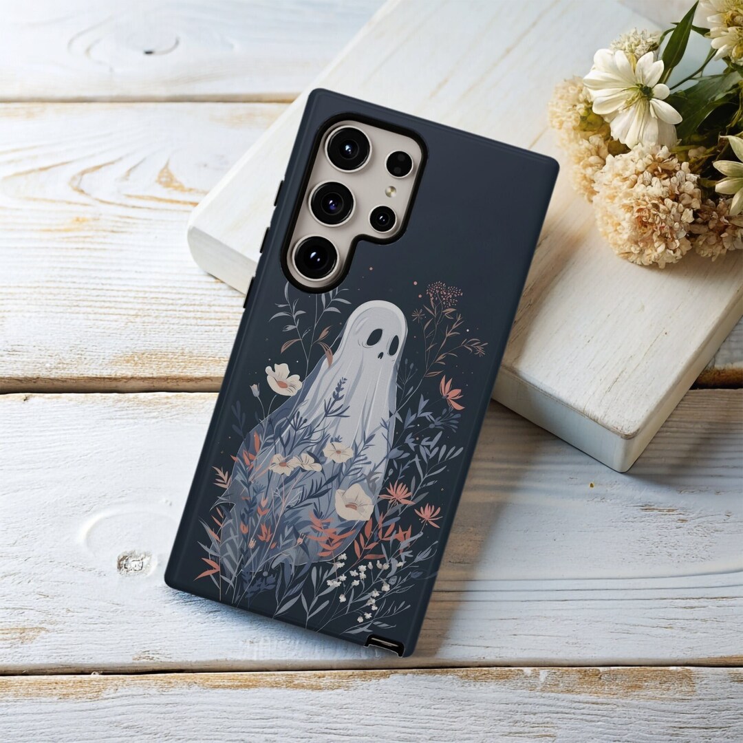 HALLOWEEN GHOST FLOWERS Phone Case for Samsung Galaxy S25 S24 S23 S22 S21 S20 S10 Google Pixel 8 ...