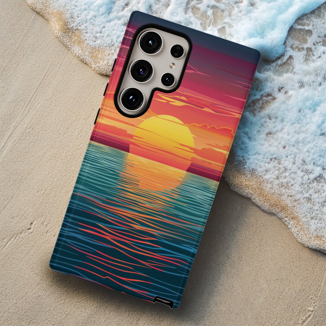 SUMMER OCEAN SUNSET Phone Case for Samsung Galaxy S25 S24 S23 S22 S21 ...