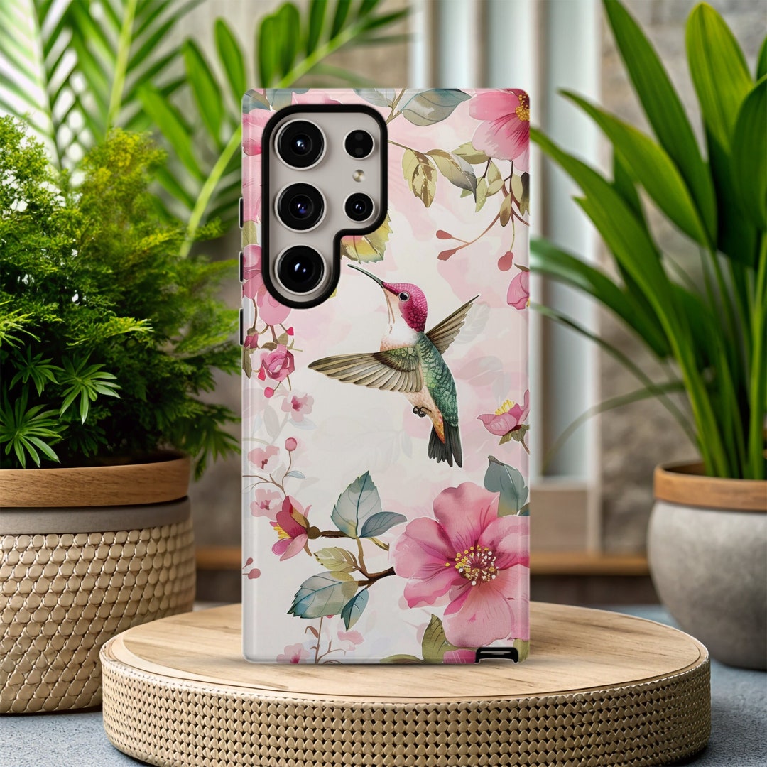 FLORAL HUMMINGBIRD Phone Case for Samsung Galaxy S25 S24 S23 S22 S21 ...