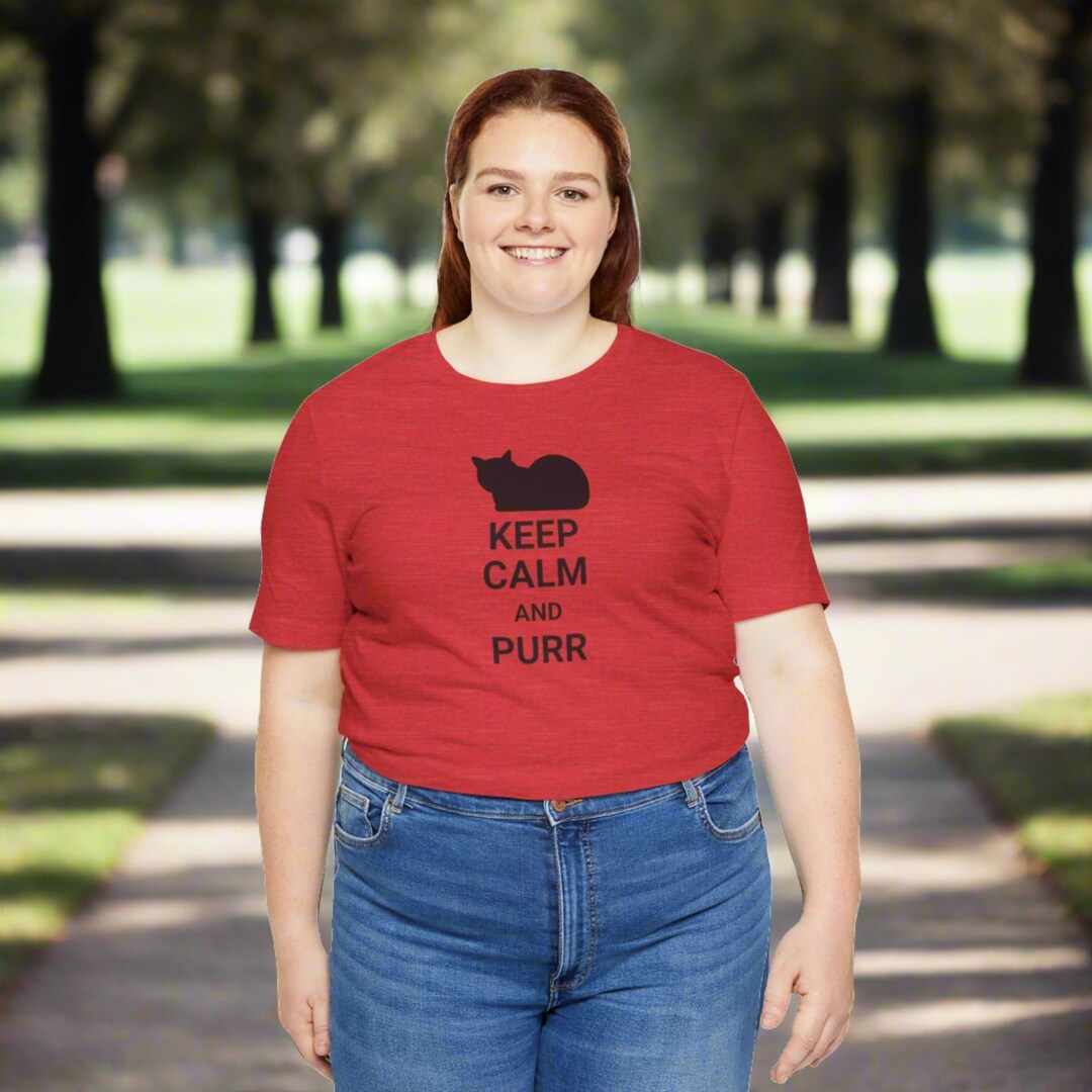 Keep Calm Purr Unisex Jersey Short Sleeve Tee - Etsy