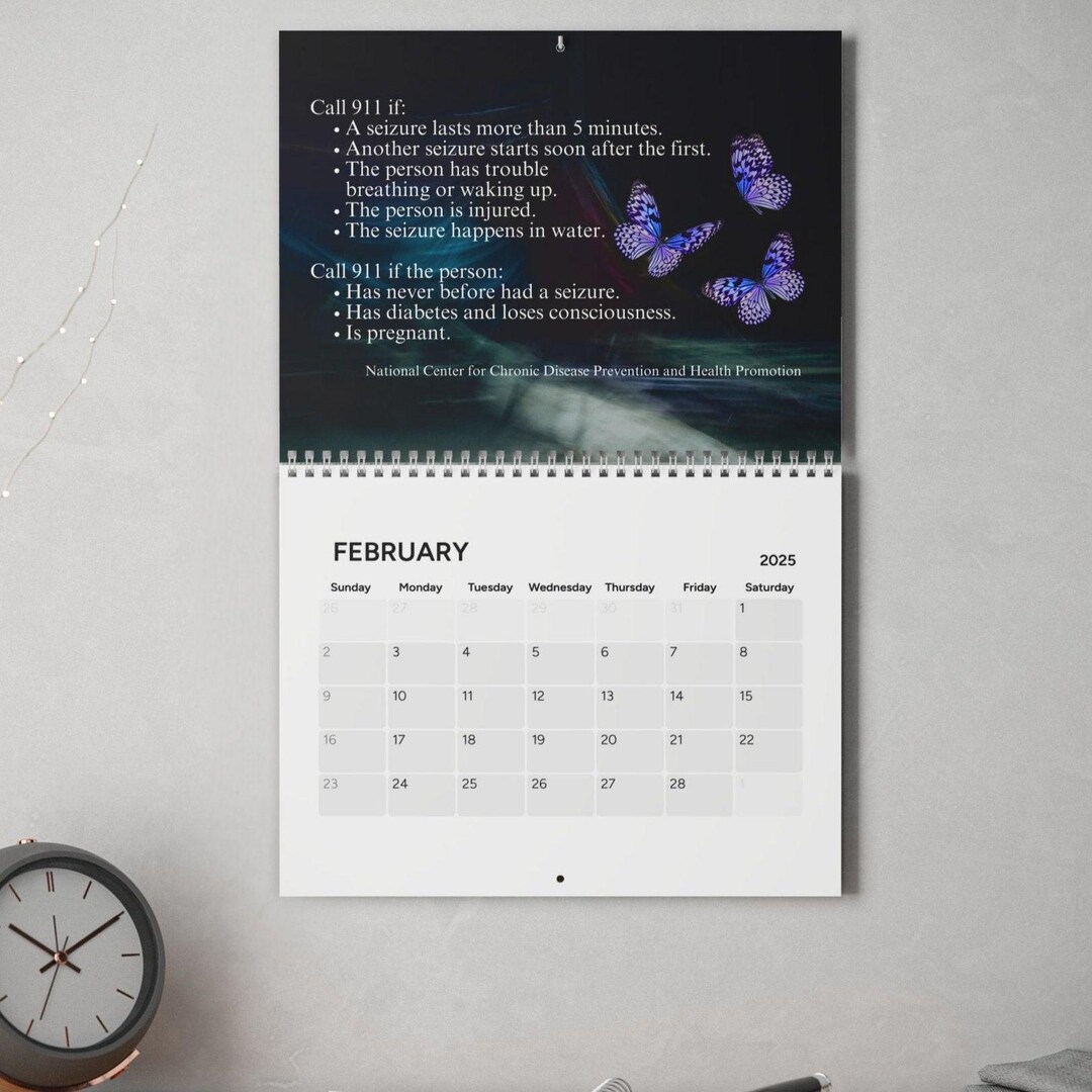 Epilepsy Awareness Month-by-month Calendar (2025) - Etsy
