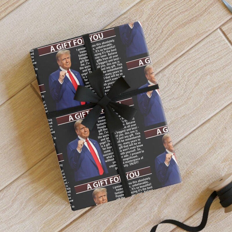 Trump Wrapping Paper - Etsy