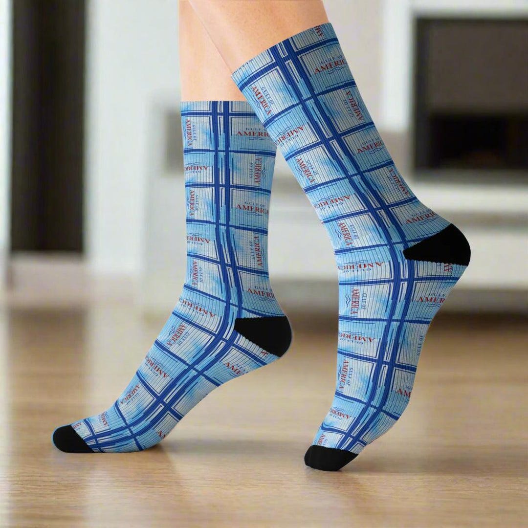 Gulf of America Patterned Sublimation Socks - Etsy