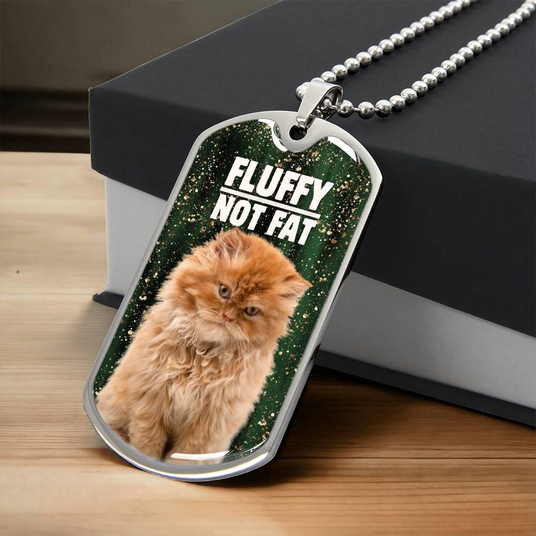 Fluffy Not Fat Necklace - Etsy