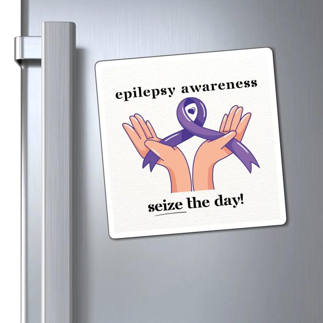 Epilepsy Awareness Magnet - Seize the Day! Inspirational Fridge Decor ...