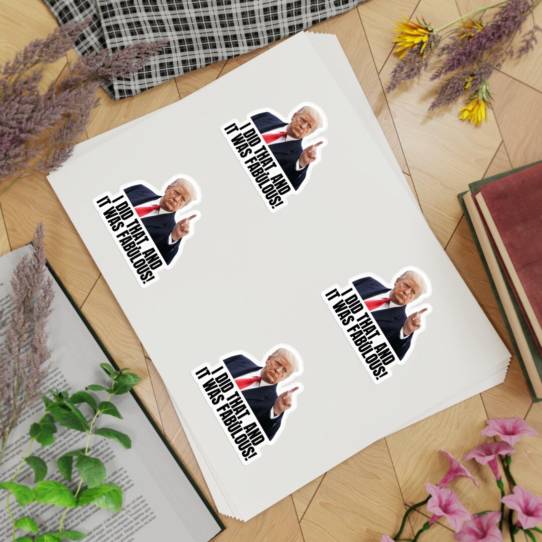 President-inspired Sticker Sheet Bundle - 10 Fun, Colorful Stickers ...