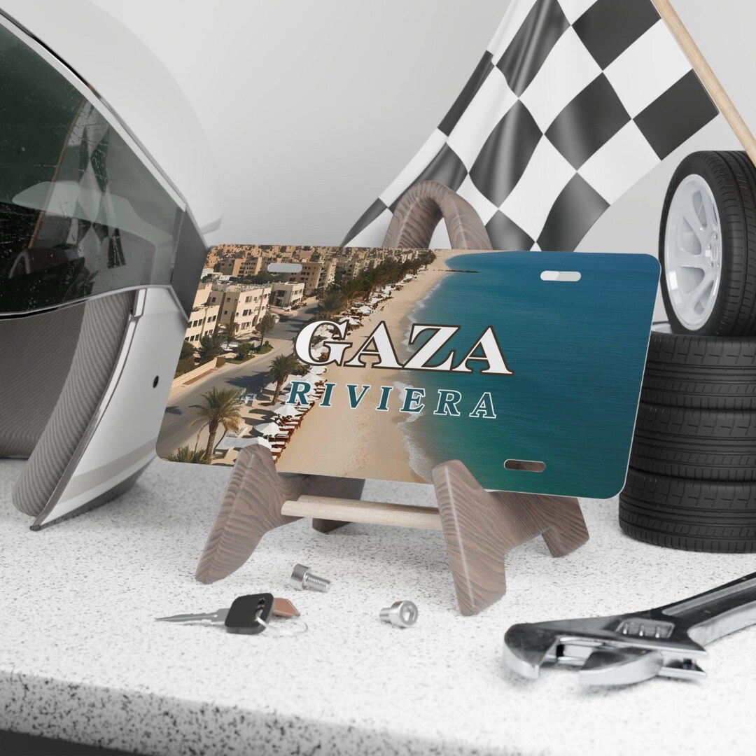 Gaza Riviera Vanity Plate – Custom Metal License Plate - Etsy