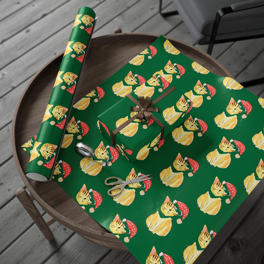 Elf Kittywrapping Papers - Etsy