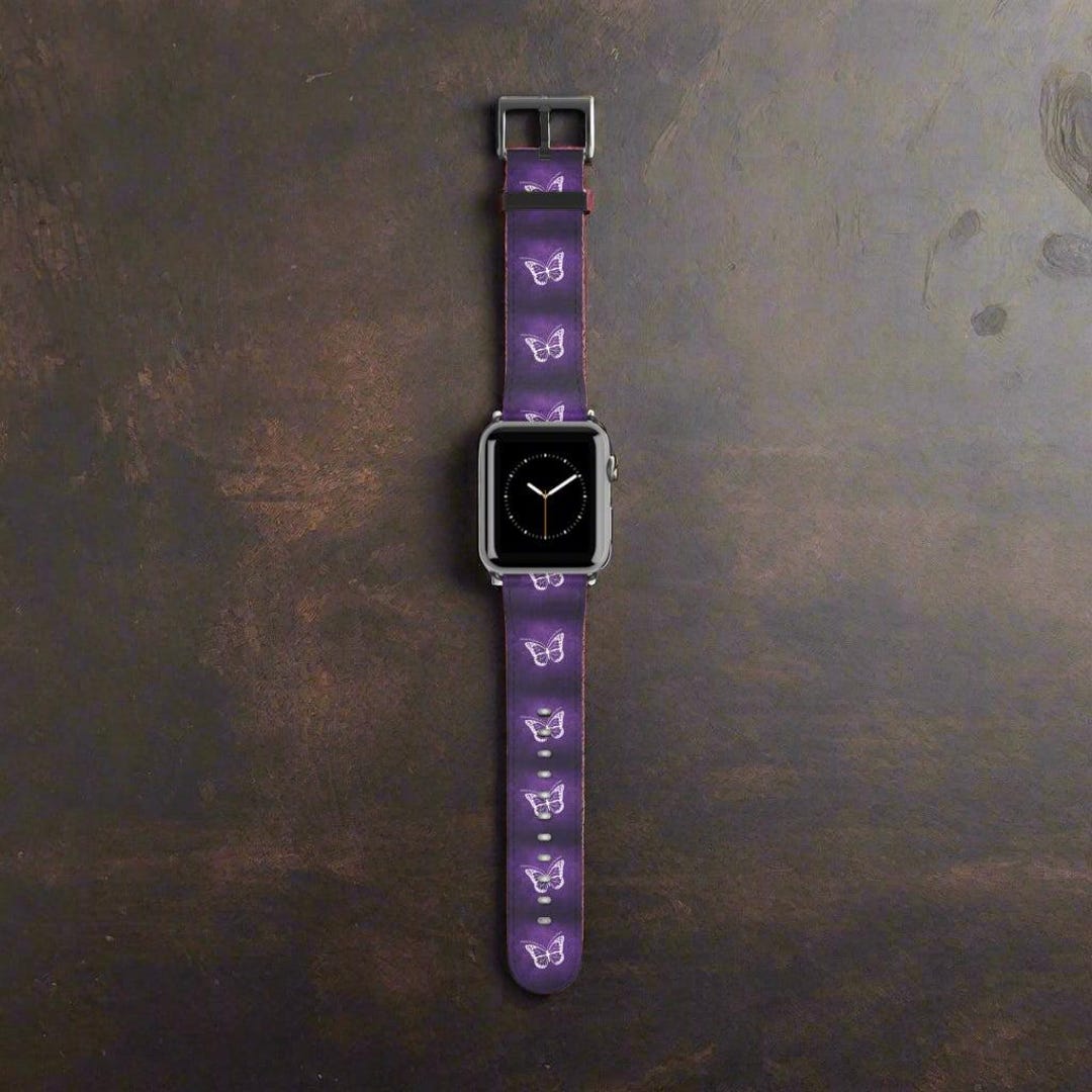 Purple Butterfly Epilepsy Awareness Watch Band - Etsy