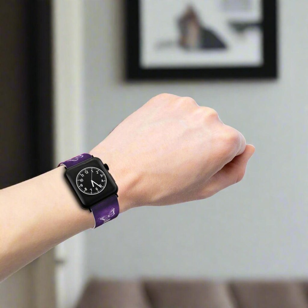 Purple Butterfly Apple Watch Band for Epilepsy Awareness - Etsy