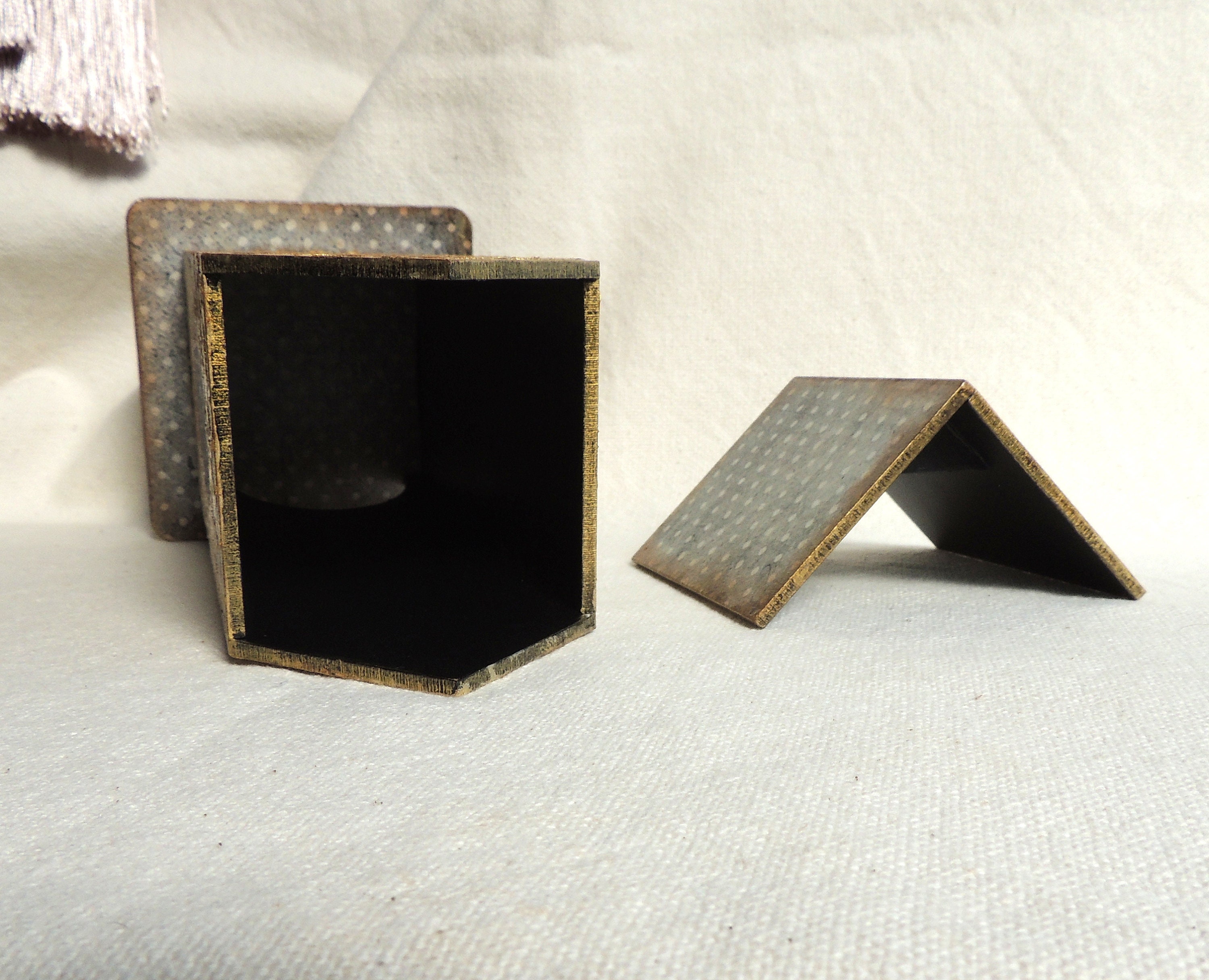 Tea Box. House Box. Shabby Chic Box. House With Dots. Alice in - Etsy