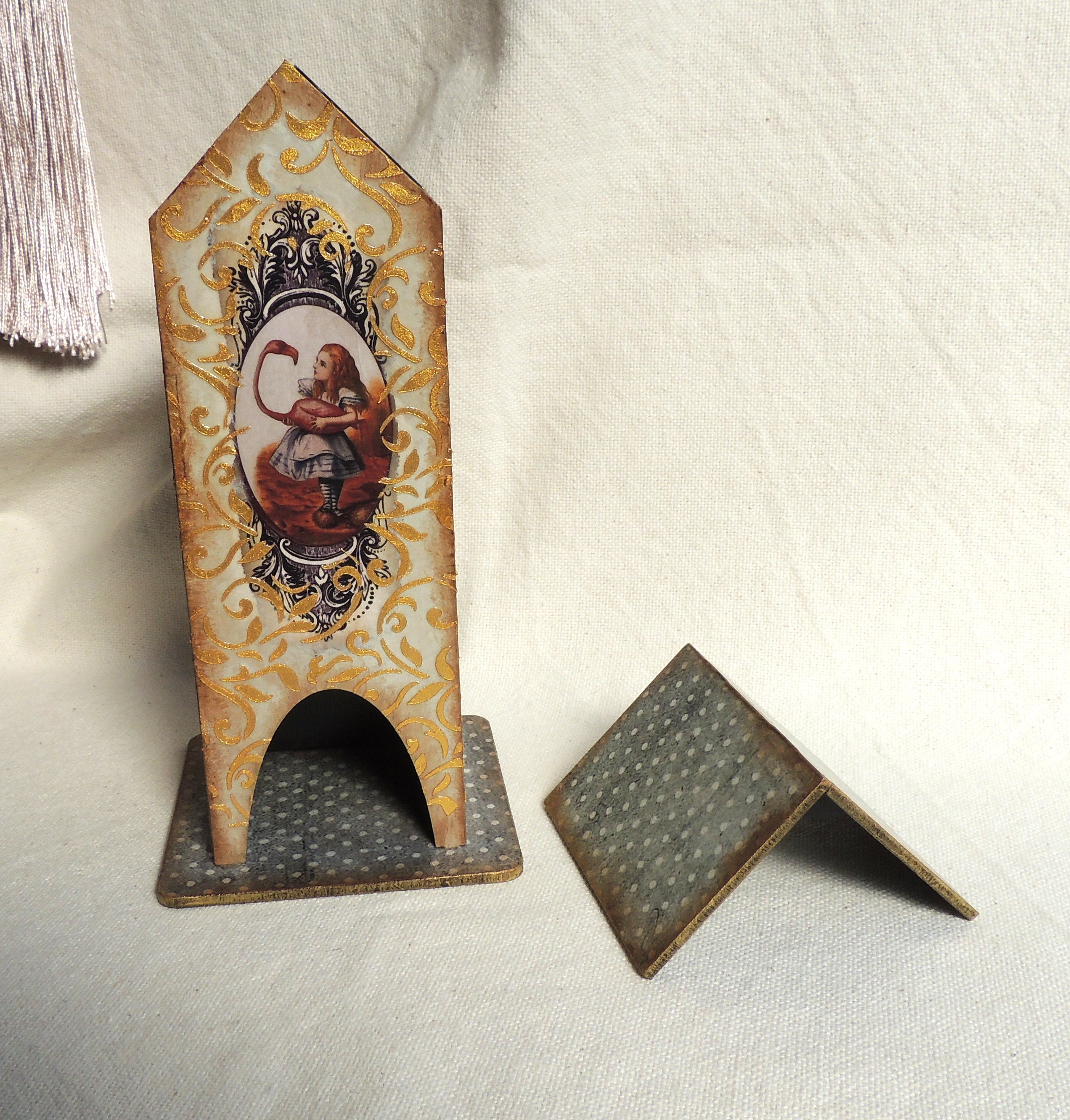 Tea Box. House Box. Shabby Chic Box. House With Dots. Alice in - Etsy