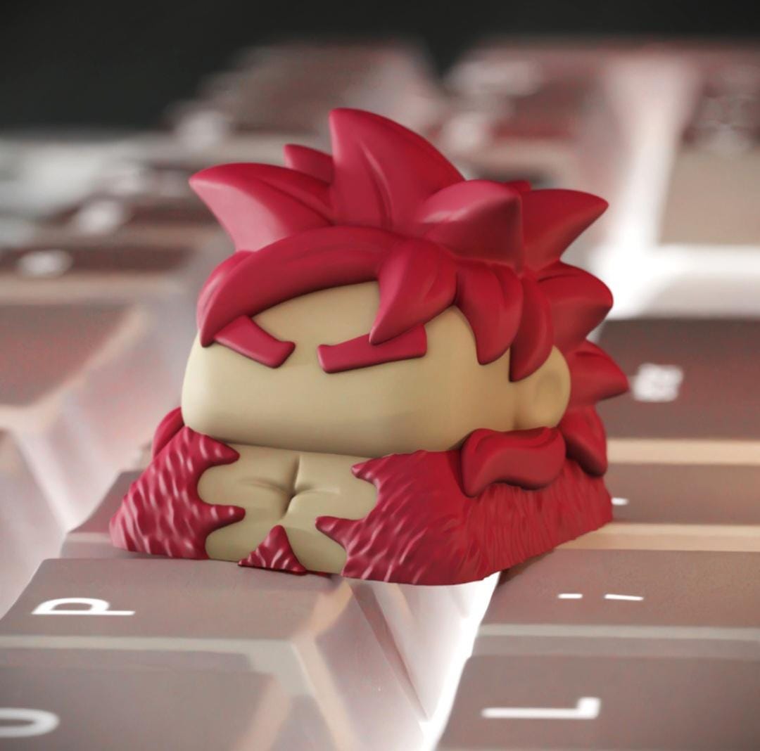 Goku Daima Keycap – 3D Printed Custom Dragon Ball Keyboard Accessory ...