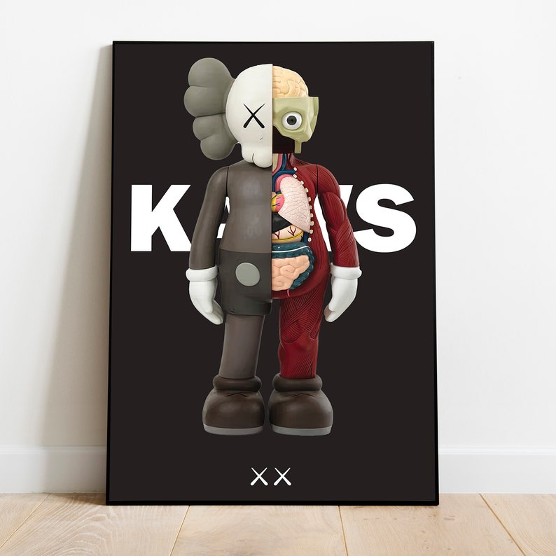 Kaws Poster Set of 3, Kaws Figure Poster, Kaws Wall Art, Hypebeast ...