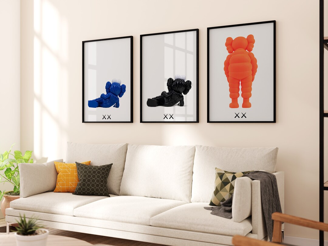 Hypebeast Toys Poster Set of 3, Hypebeast Figure Printable Wall Art ...