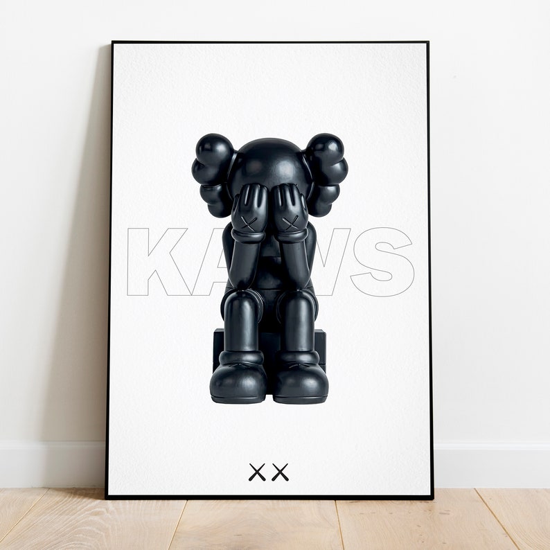 Kaws Poster Set of 3, Kaws Figure Poster, Kaws Wall Art, Hypebeast Wall ...