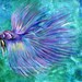 Violet Betta Fish, Art Print of Acrylic Painting - Etsy