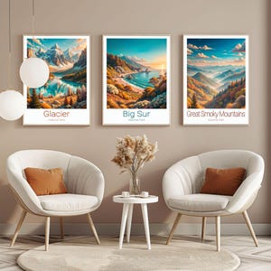 Big Sur Sunset Travel Poster - California Coast Landscape Print ...