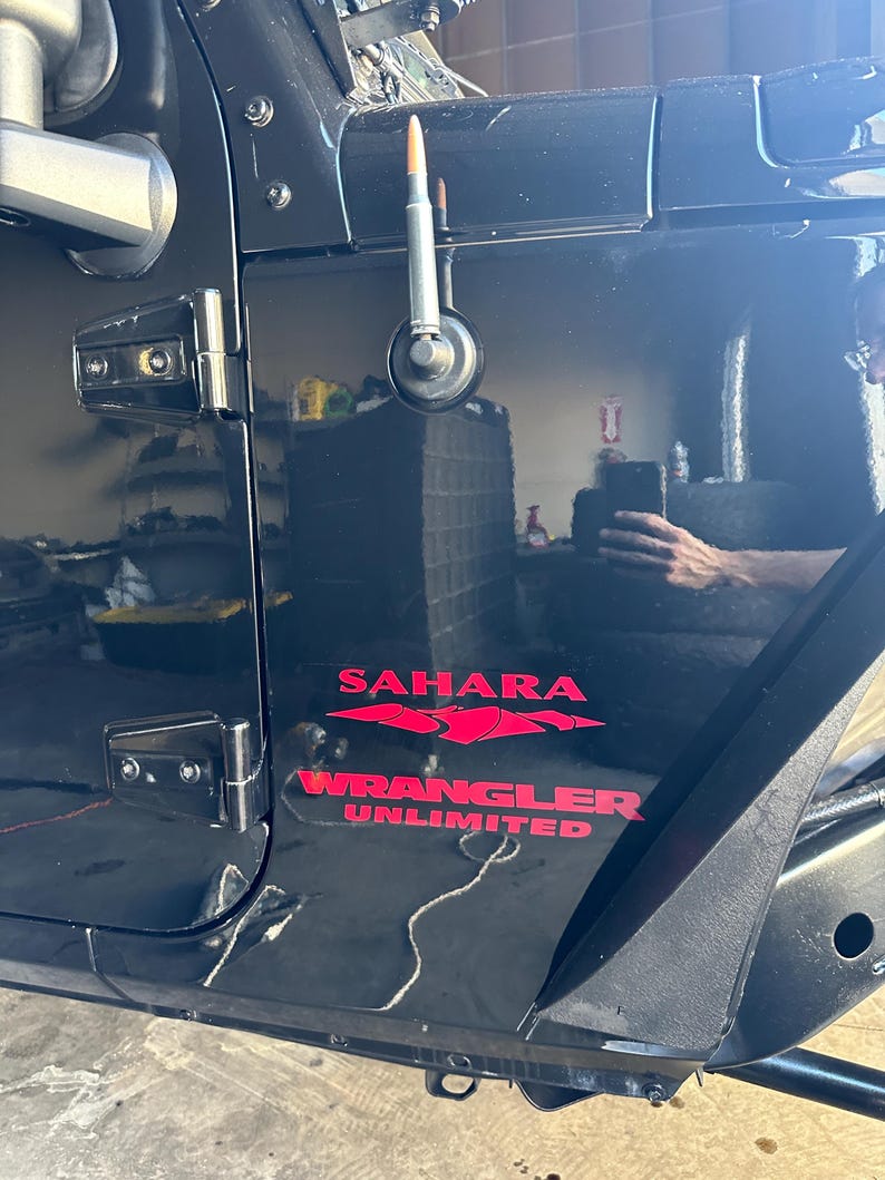 Jeep Wrangler Sahara Unlimited Decal Emblem Set Vinyl Stickers - Etsy