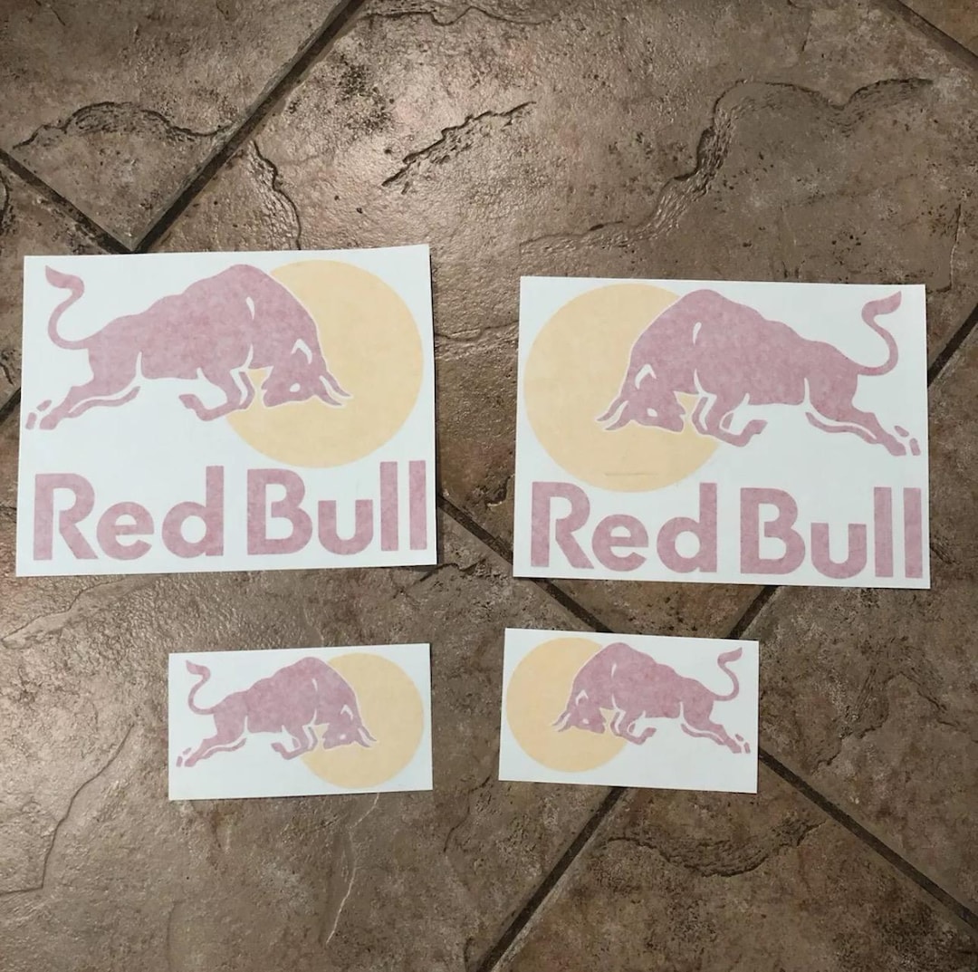4 Pack Red Bull Redbull Vinyl Decal Set Collection Stickers - Etsy